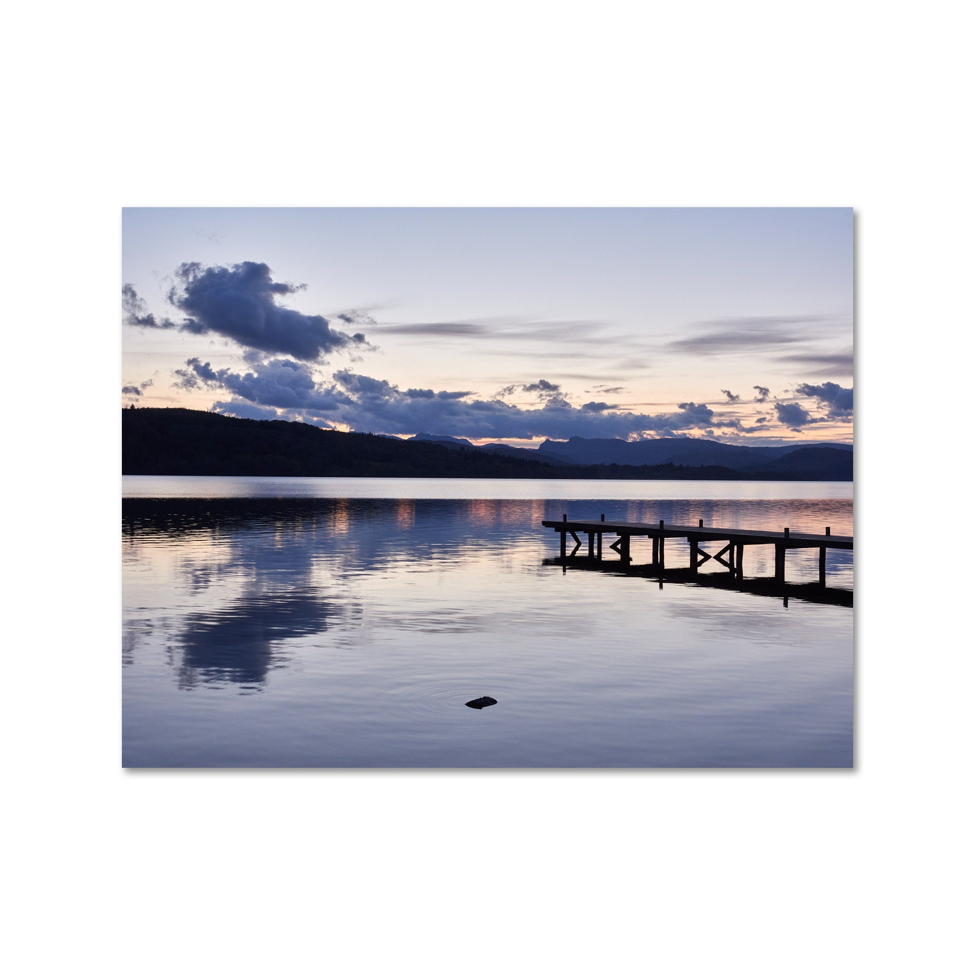 Sunset Over Lake Windermere. Millerground Lake District - Etsy UK
