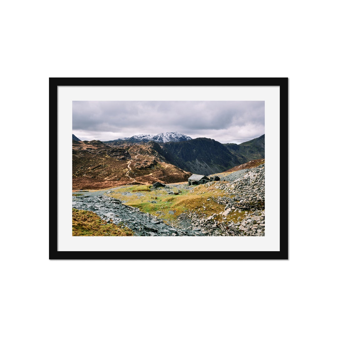 Dubs Hut Bothy and Distant Path to Haystacks. Lake District, Cumbria ...