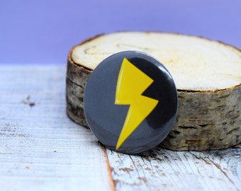Lightning Bolt Button - Etsy