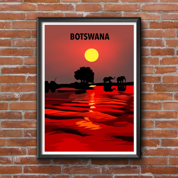 Botswana Poster - Etsy