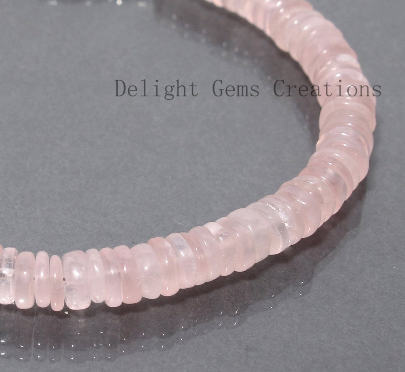 Natural Rose Quartz Beaded Bracelet 6mm Rose Quartz Smooth - Etsy