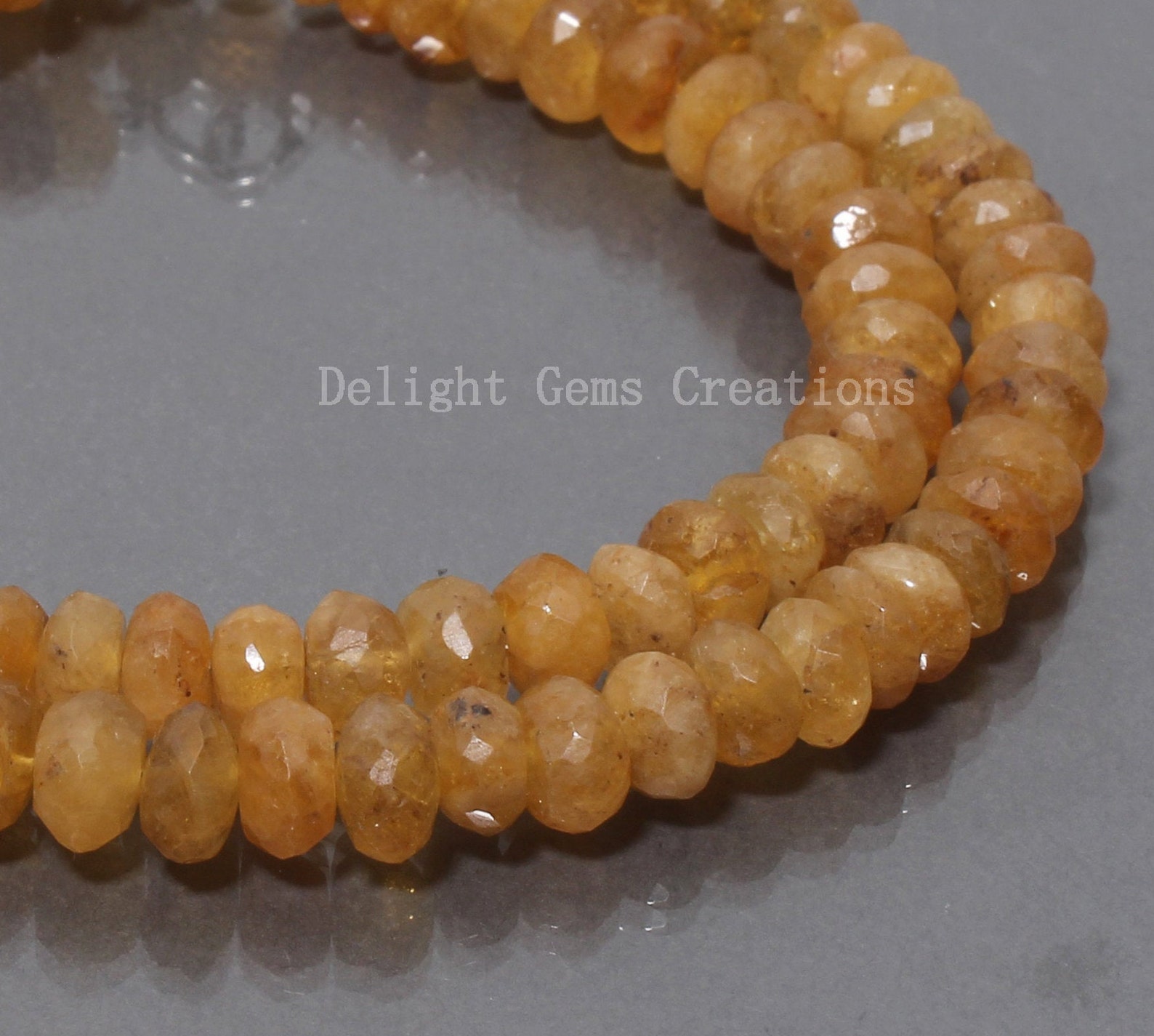 Stunning Yellow Heliodor Golden Beryl Gemstone Faceted Beads - Etsy