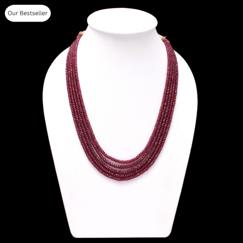 Red Ruby Necklace - Etsy