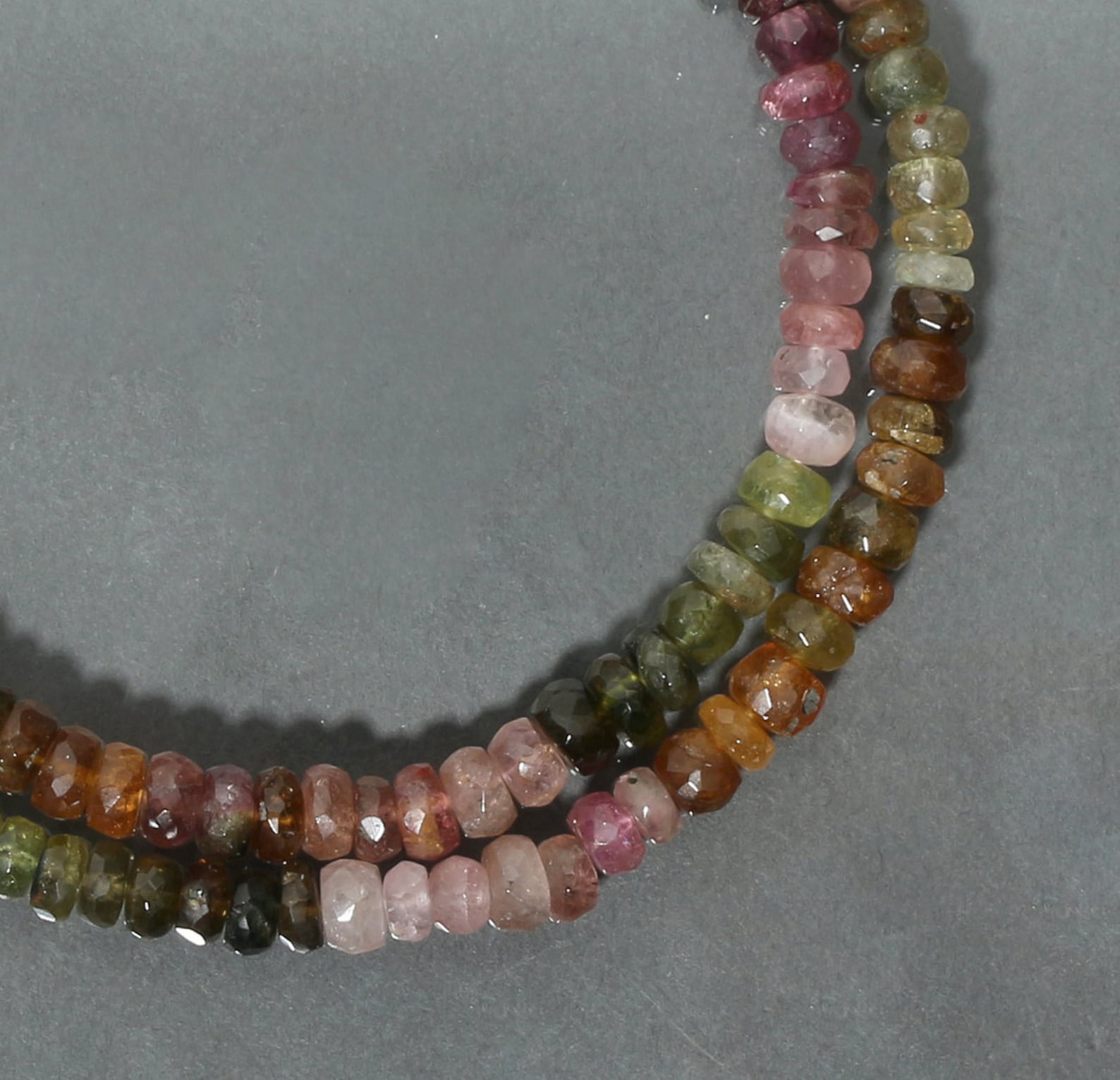 Multi Tourmaline Necklace 5.5mm-6mm Natural Multi Color | Etsy