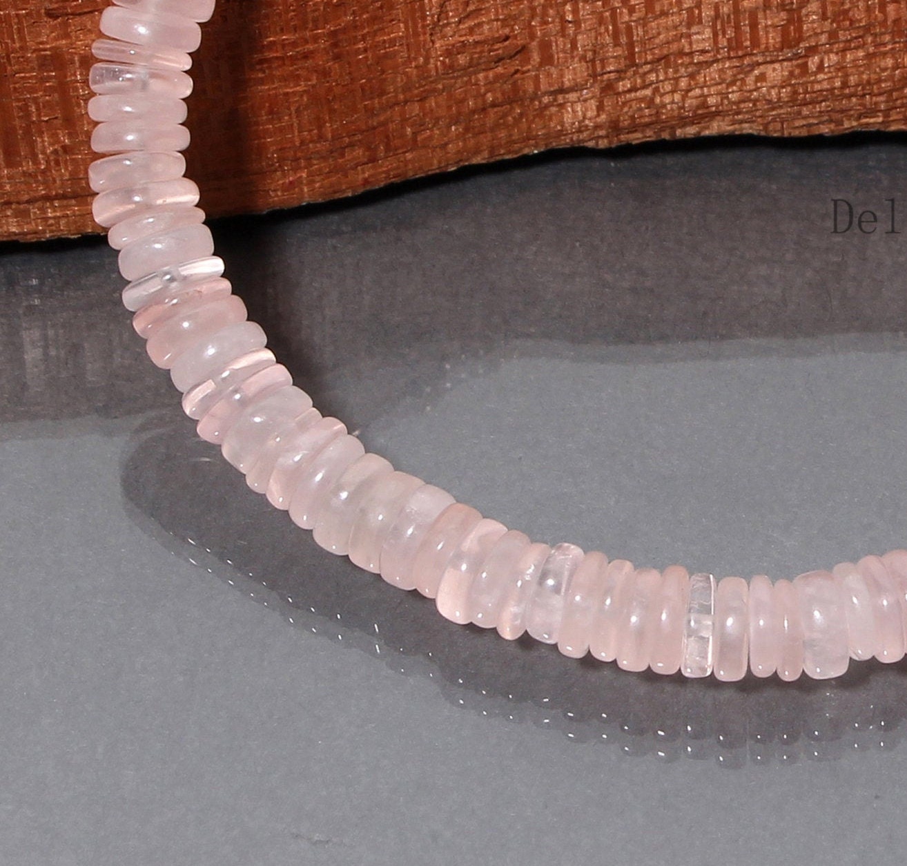 Natural Rose Quartz Beaded Bracelet 6mm Rose Quartz Smooth - Etsy
