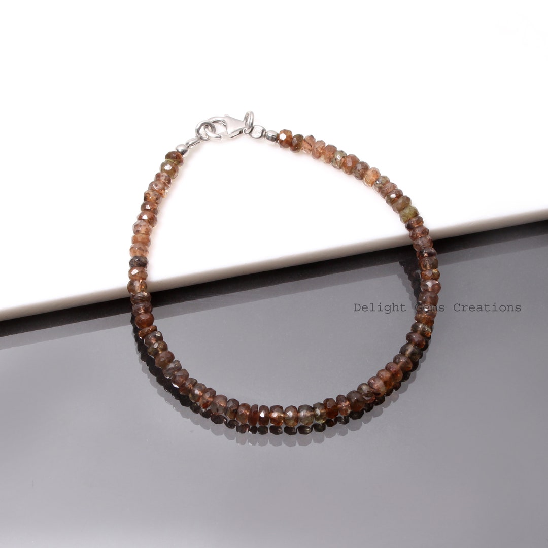 Rare Gemstone Beaded Bracelet-natural Andalusite Stone Bracelet ...