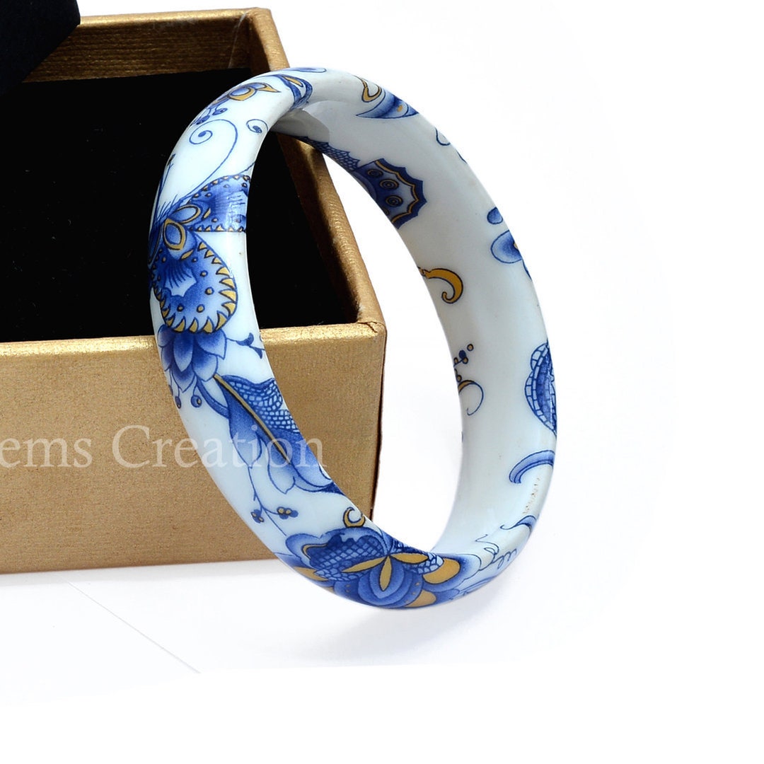 Porcelain Ceramic Bangle Bracelet 58mm Inner Diameter Ceramic Bangle ...