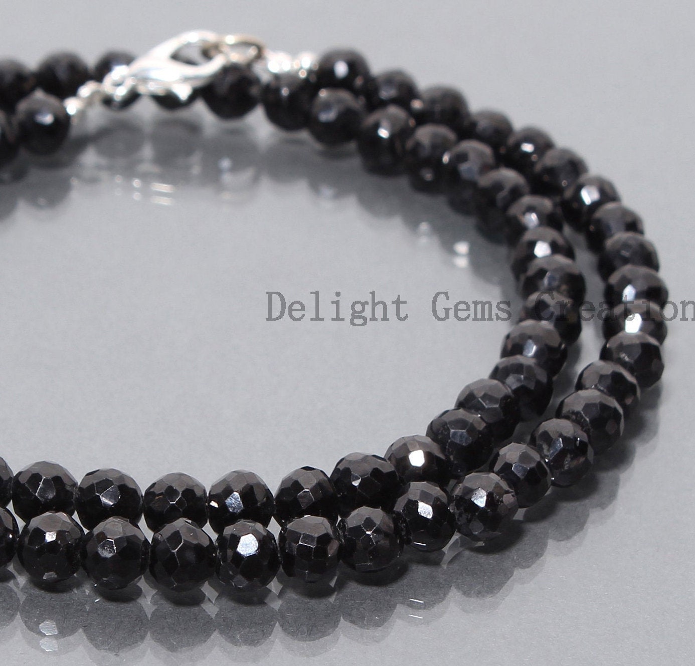 Black Spinel Necklace Black Spinel Jewelry Sterling Silver | Etsy