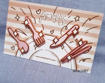 SET OF FOUR Mini Board Filler Pins, Small Feather Brooch Set, Pick and ...