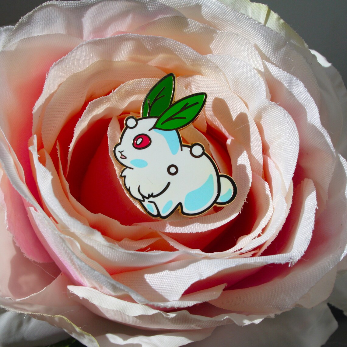 Snow Bunny Enamel Pin - Etsy