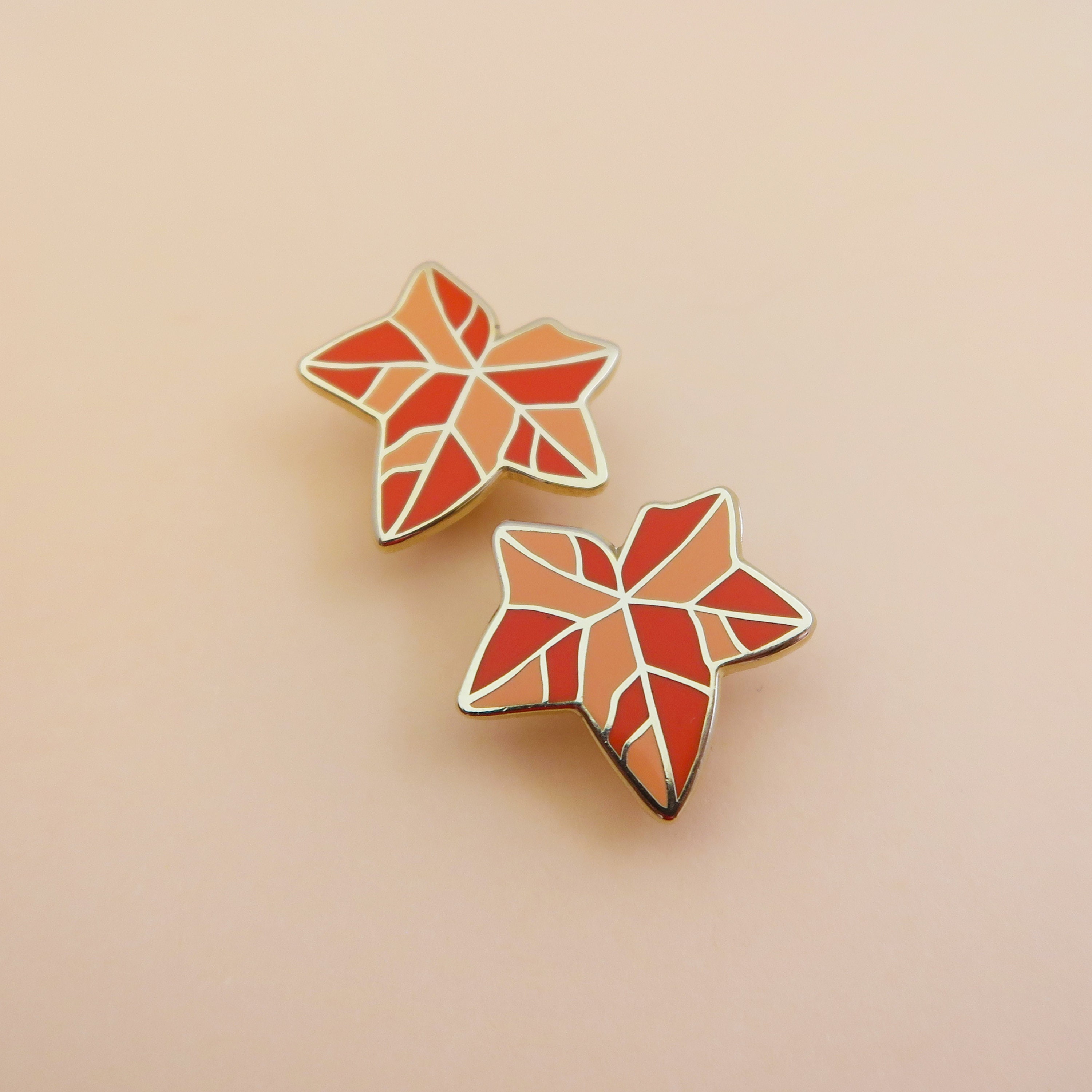 Ivy Leaf Collar Pins - Etsy
