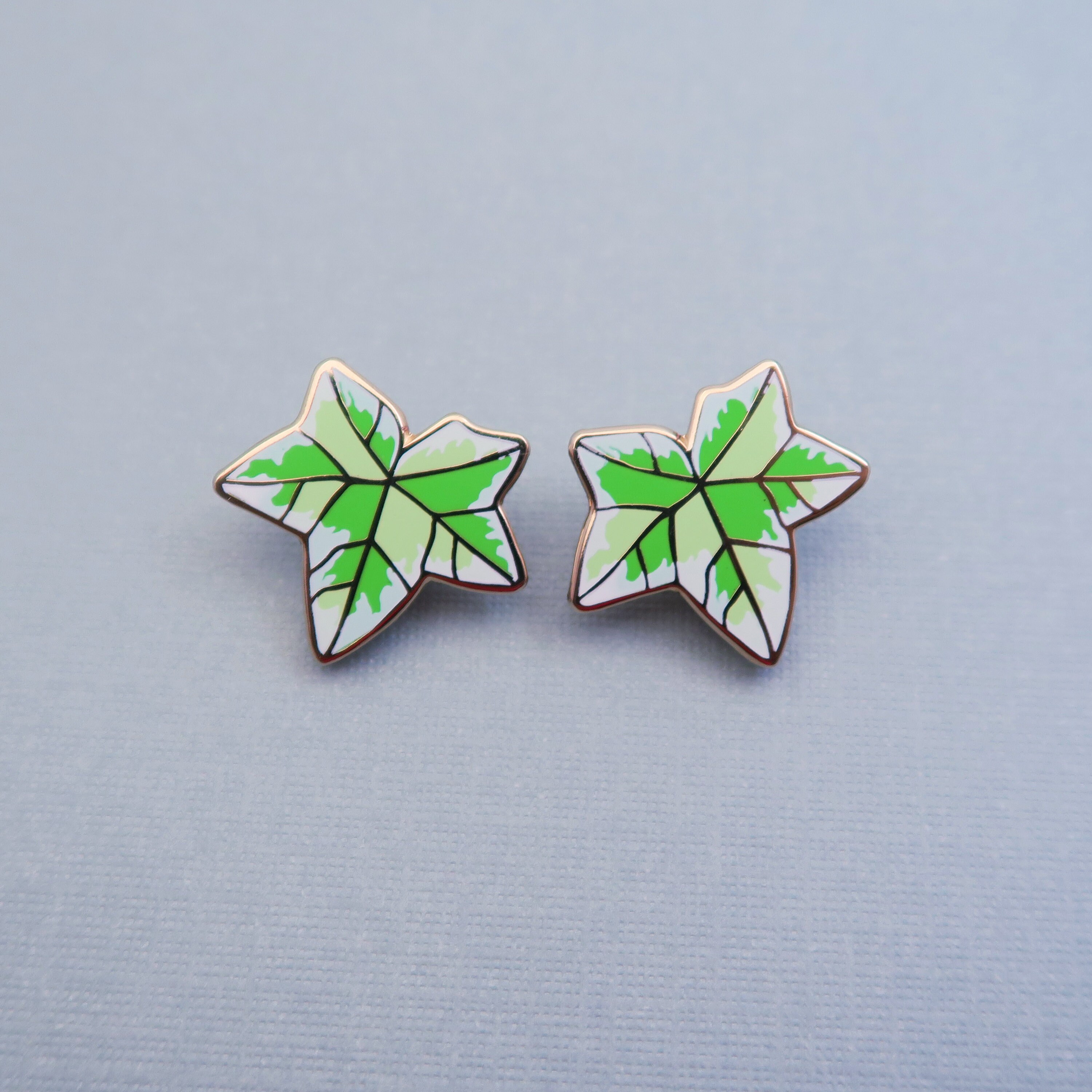 Ivy Leaf Collar Pins - Etsy