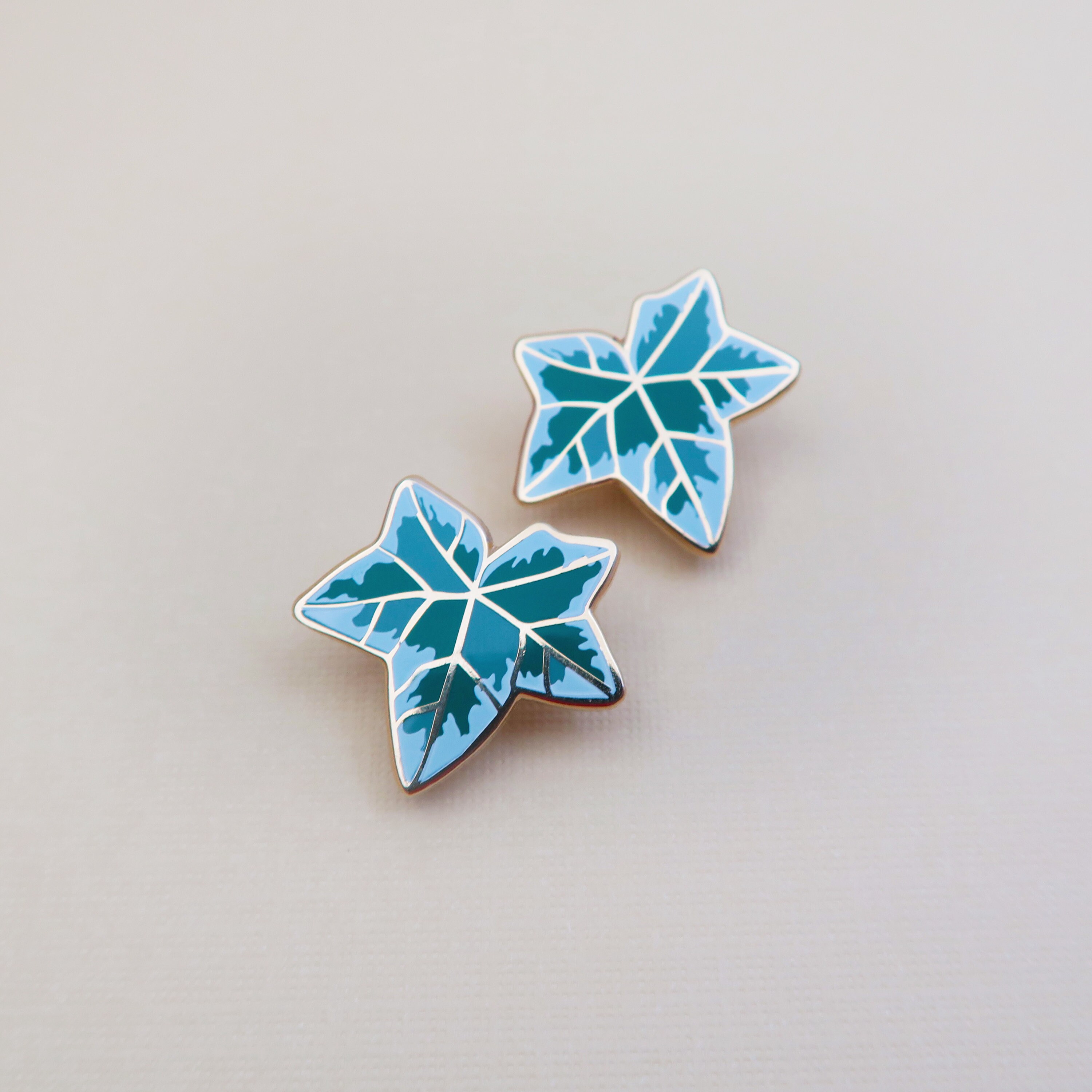 Ivy Leaf Collar Pins - Etsy