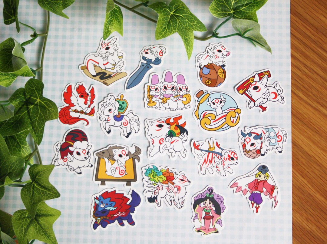 Celestial Brush Gods Sticker Set - Etsy