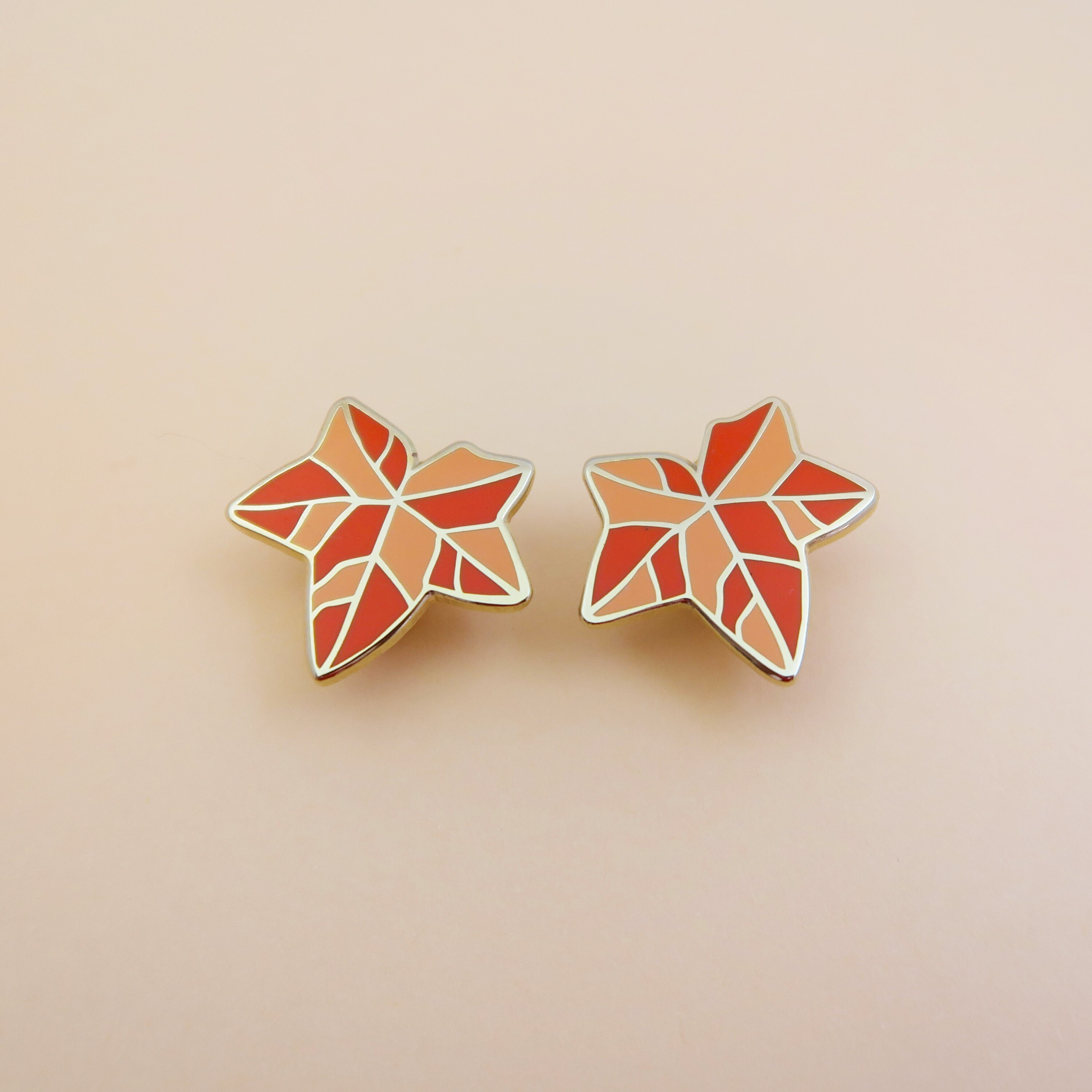 Ivy Leaf Collar Pins - Etsy