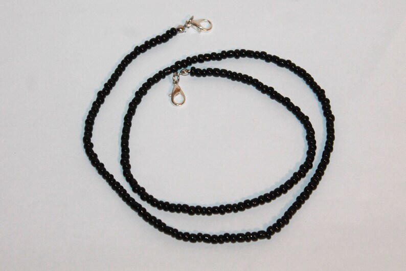 Face Mask Chain Black Mask Chain - Etsy
