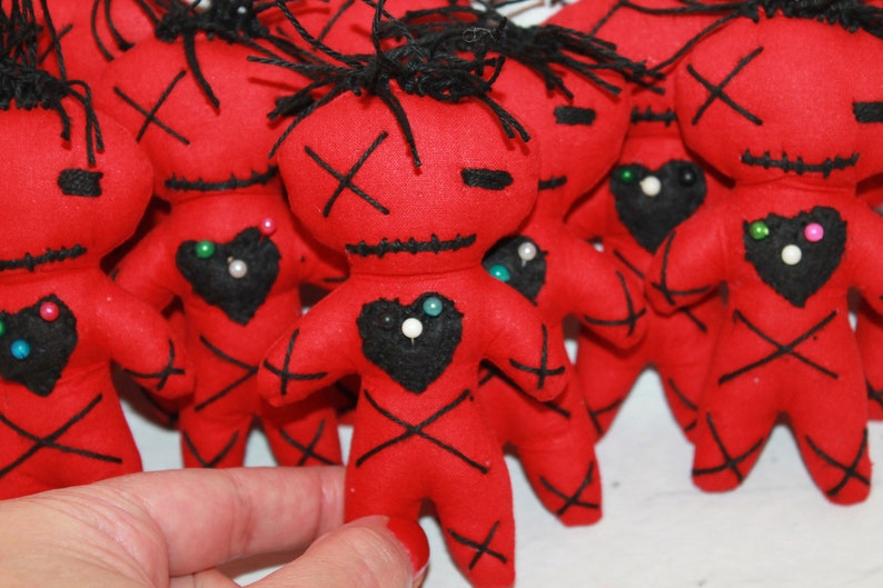 15 Voodoo Dolls Tag Red Voodoo - Etsy