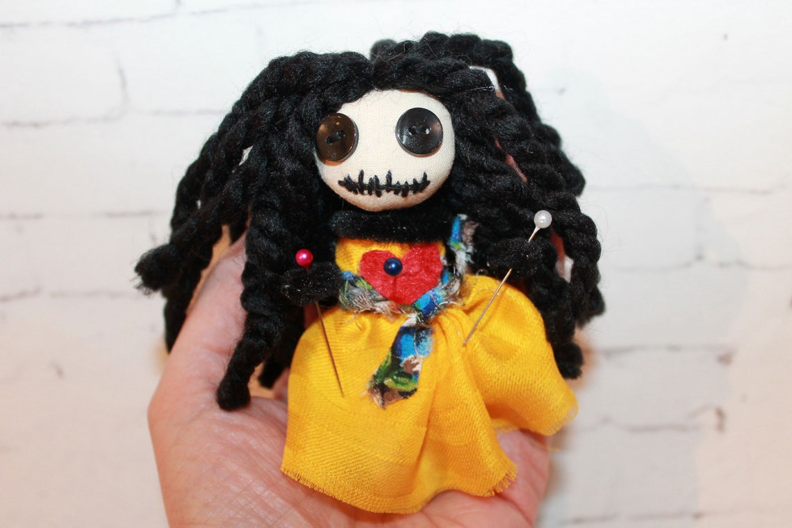 Button Eyes Doll Voodoo Doll Gothic Doll | Etsy