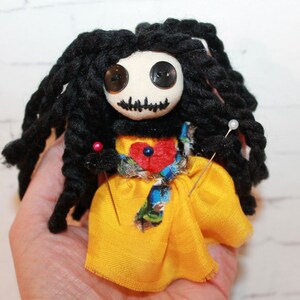 Button Eyes Doll Voodoo Doll Gothic Doll - Etsy