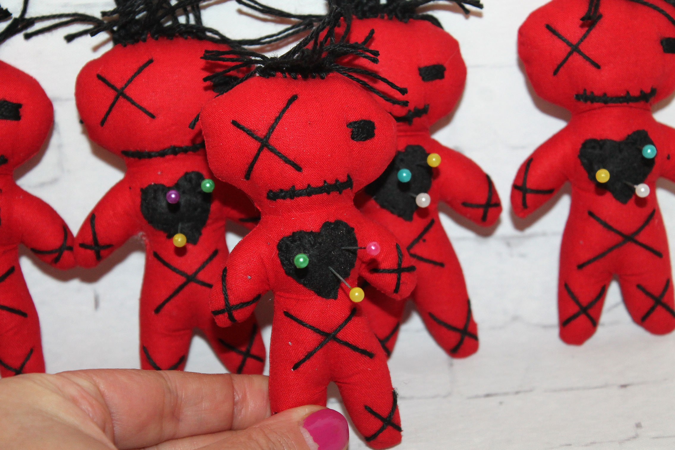 5 Voodoo Dolls Red Voodoo - Etsy