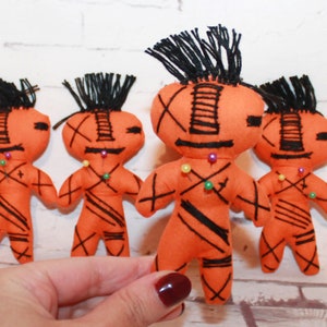 5 Voodoo Dolls With Pins Halloween Gift Gothic Gift Cute Voodoo Doll ...