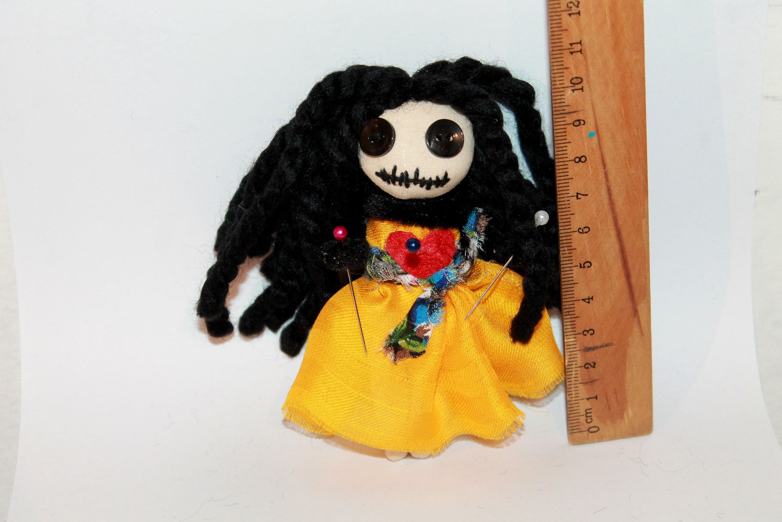 Button Eyes Doll Voodoo Doll Gothic Doll | Etsy