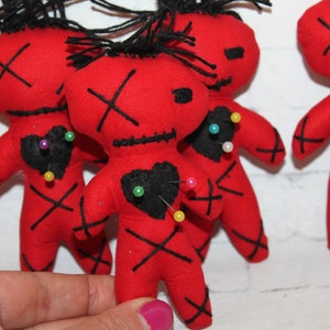 5 Voodoo Dolls Red Voodoo - Etsy