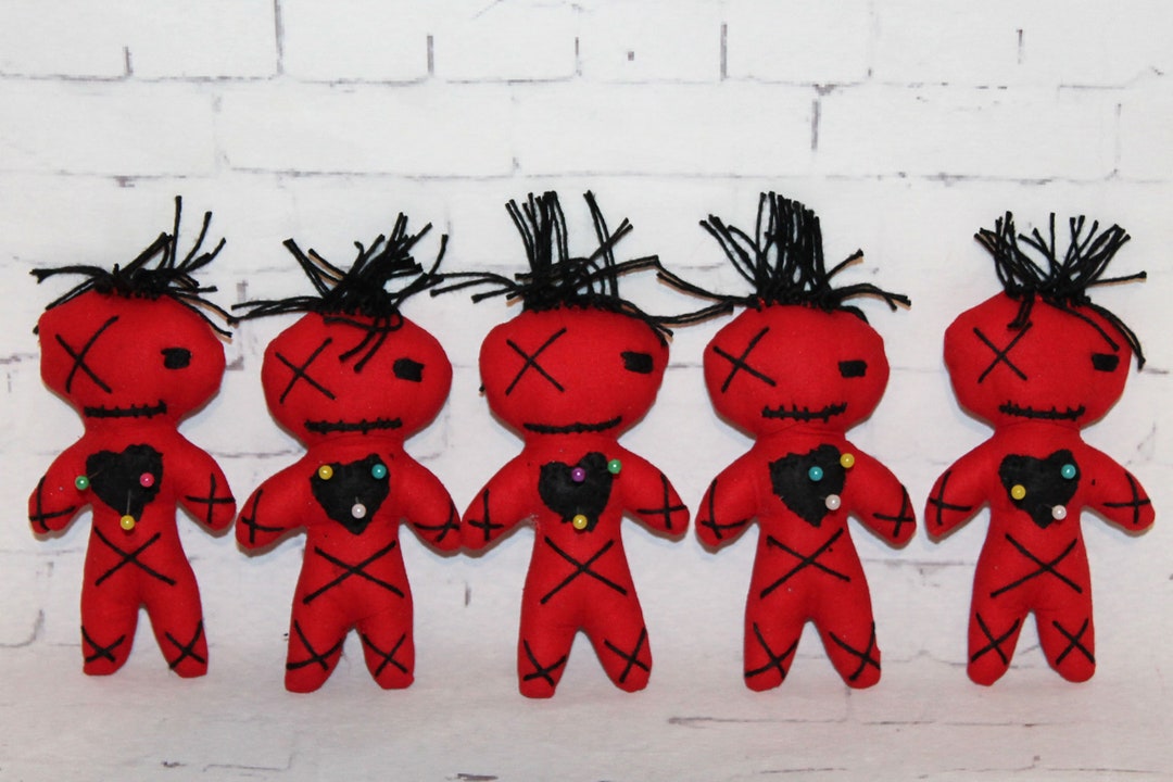 5 Voodoo Dolls Red Voodoo - Etsy