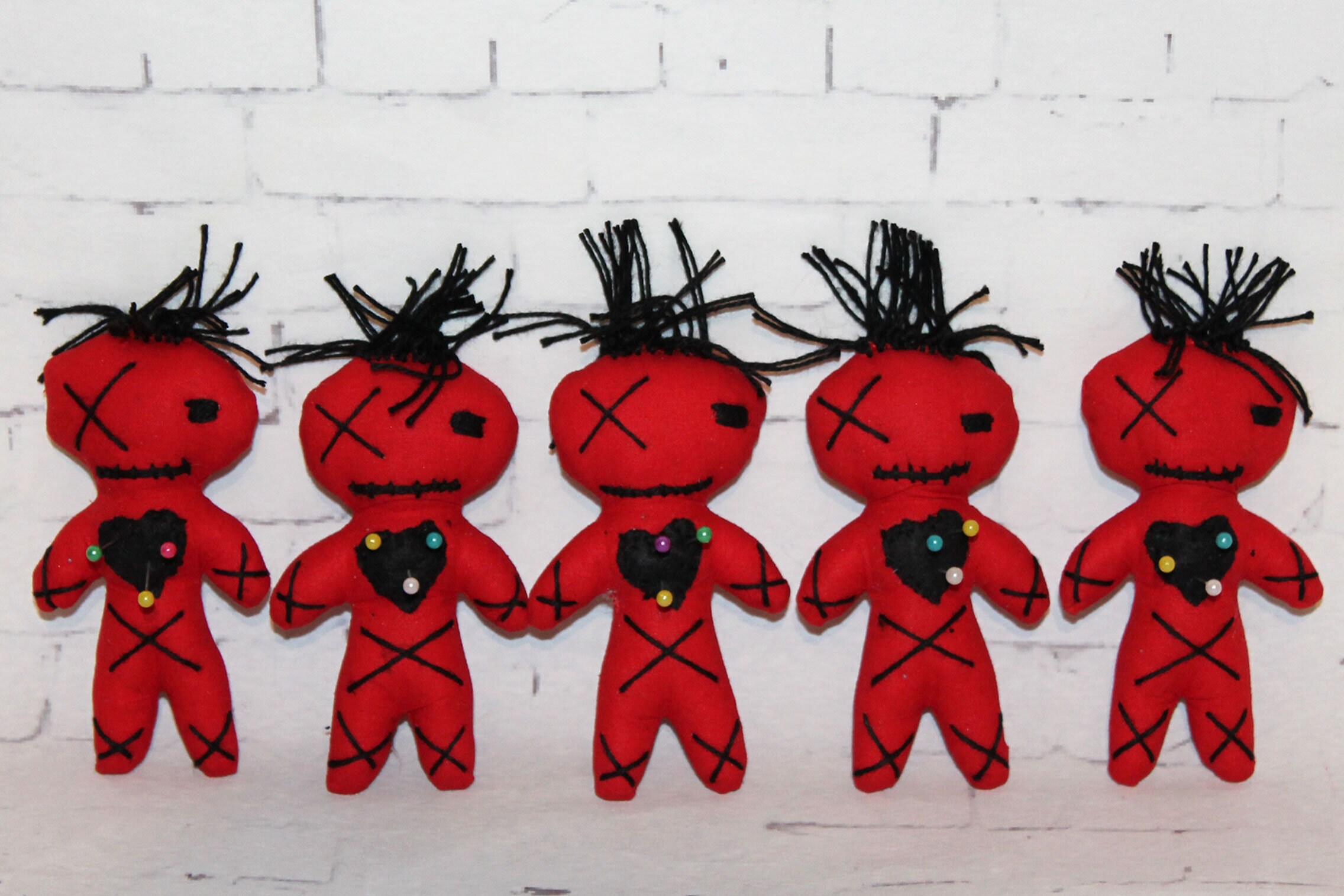 5 Voodoo Dolls Red Voodoo - Etsy