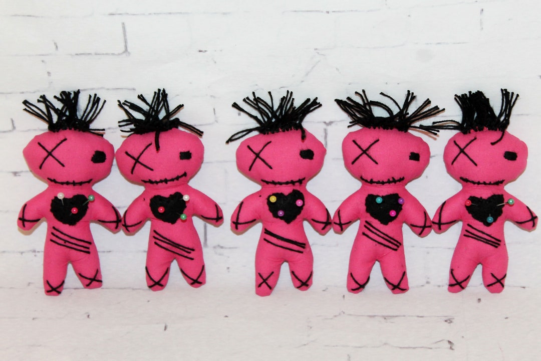 5 Voodoo Dolls Pink Voodoo Party Tag - Etsy