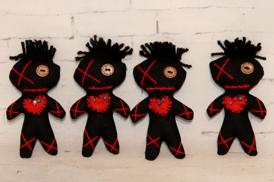 4 Black Voodoo Doll for Gift - Etsy