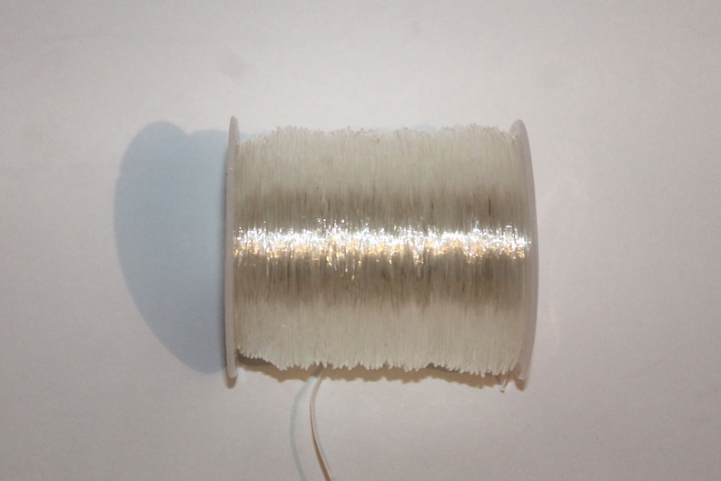 100 Meter Roll 0.8mm Elastic Stretch Cord Clear Nylon Stretch Elastic ...