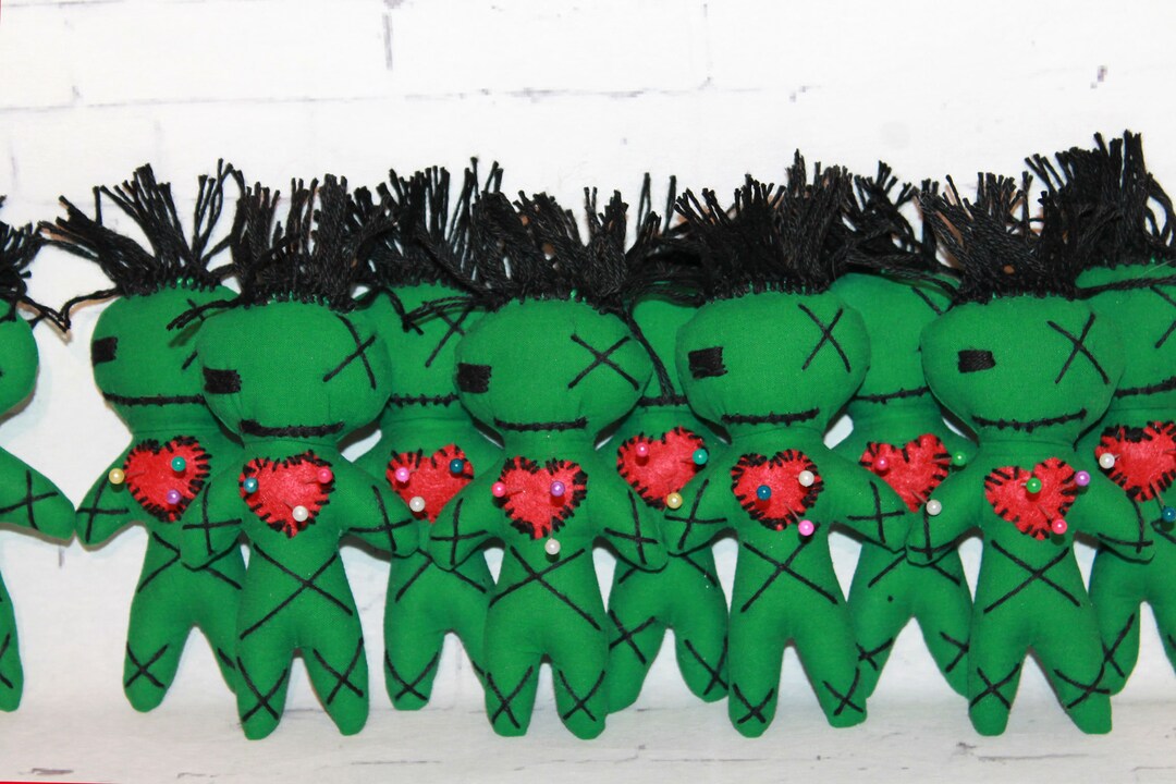 10 Voodoo Poppet for Money Green Spooky Doll - Etsy