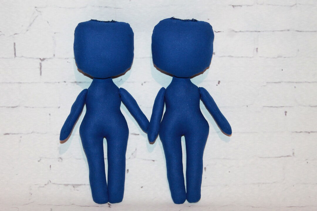 2 Set Doll Body Dark Blue Doll Form - Etsy