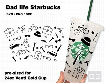 Dad Starbucks Svg - Etsy
