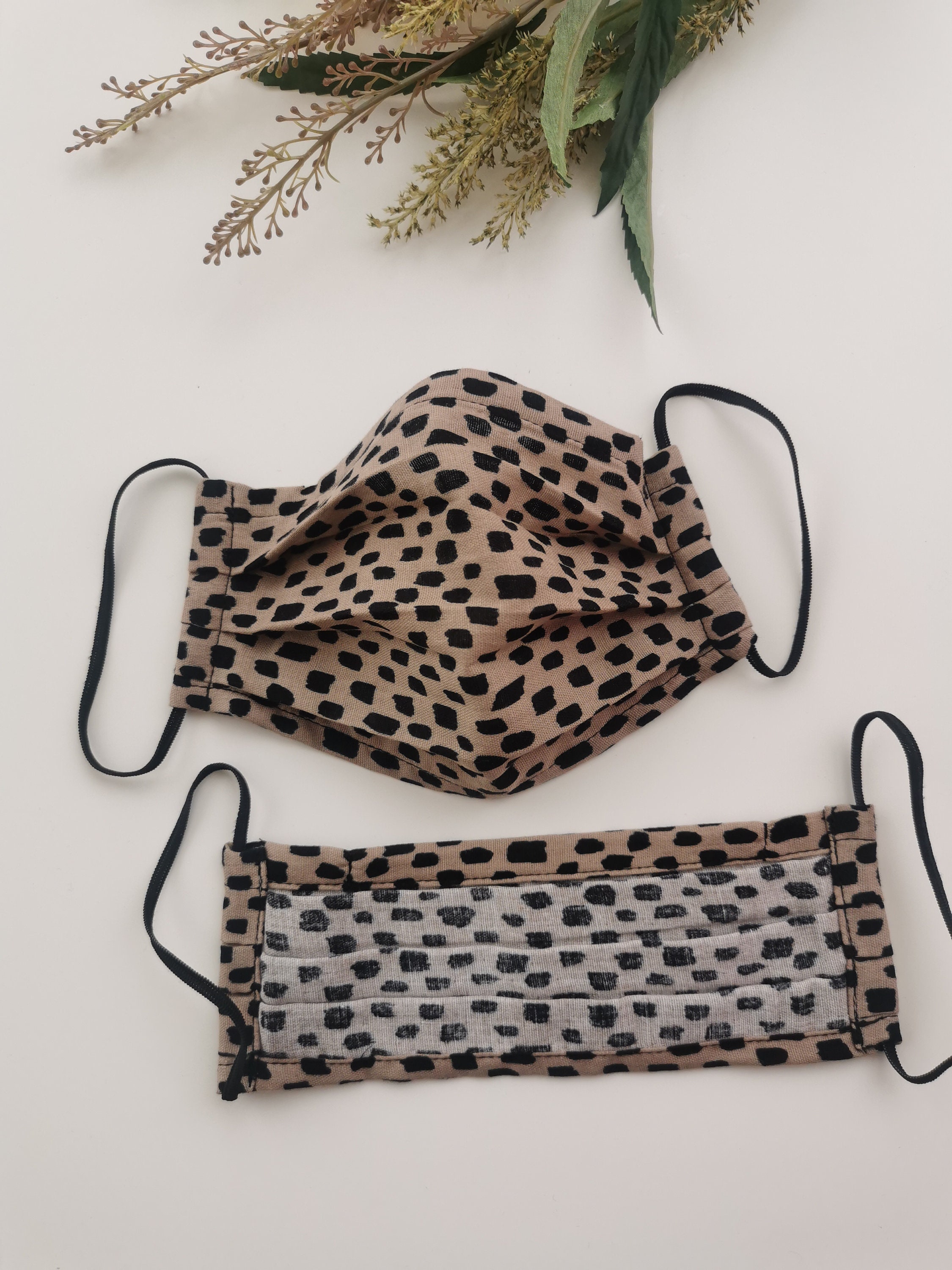 One Layer Face Mask Organic Cotton Face Mask Adult Nose Wire - Etsy