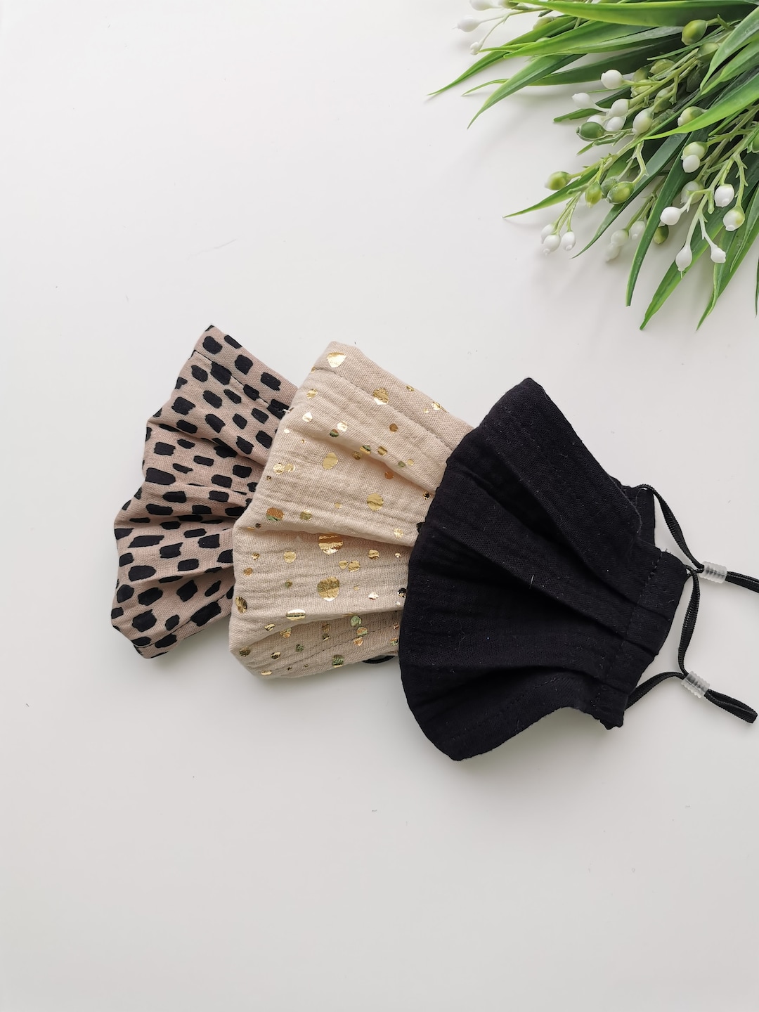 One Layer Face Mask Organic Cotton Face Mask Adult Nose Wire and Filter ...