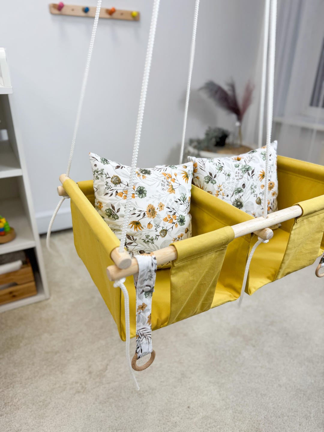 Swing Twin Kids, Indoor Swing, Outdoor Porch Swing, Toddler Swing Chair ...