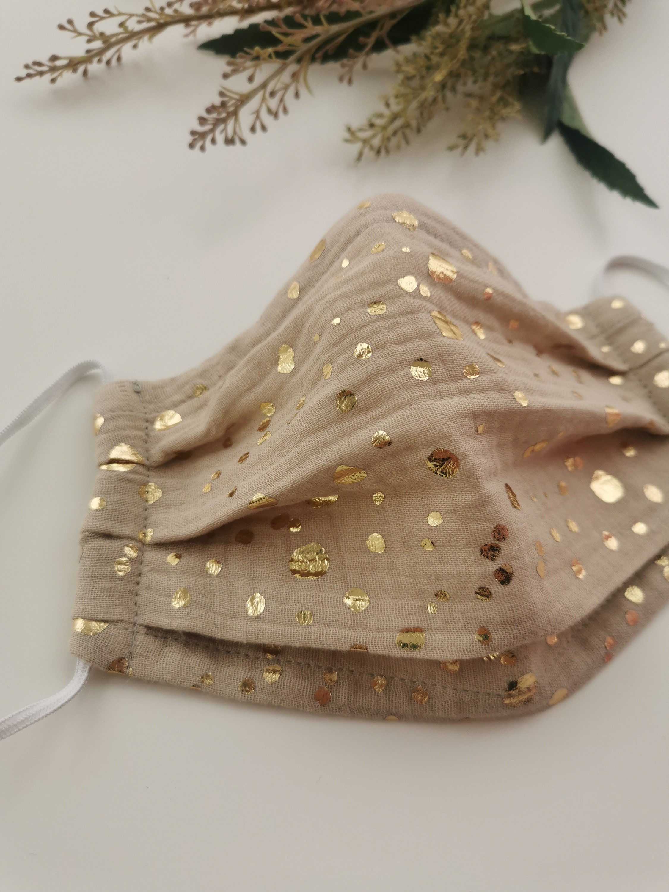 One Layer Face Mask Organic Cotton Face Mask Adult Nose Wire - Etsy