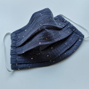 One Layer Muslin Face Masks, Single Layer Gray, Floral, GOLD Face Masks ...