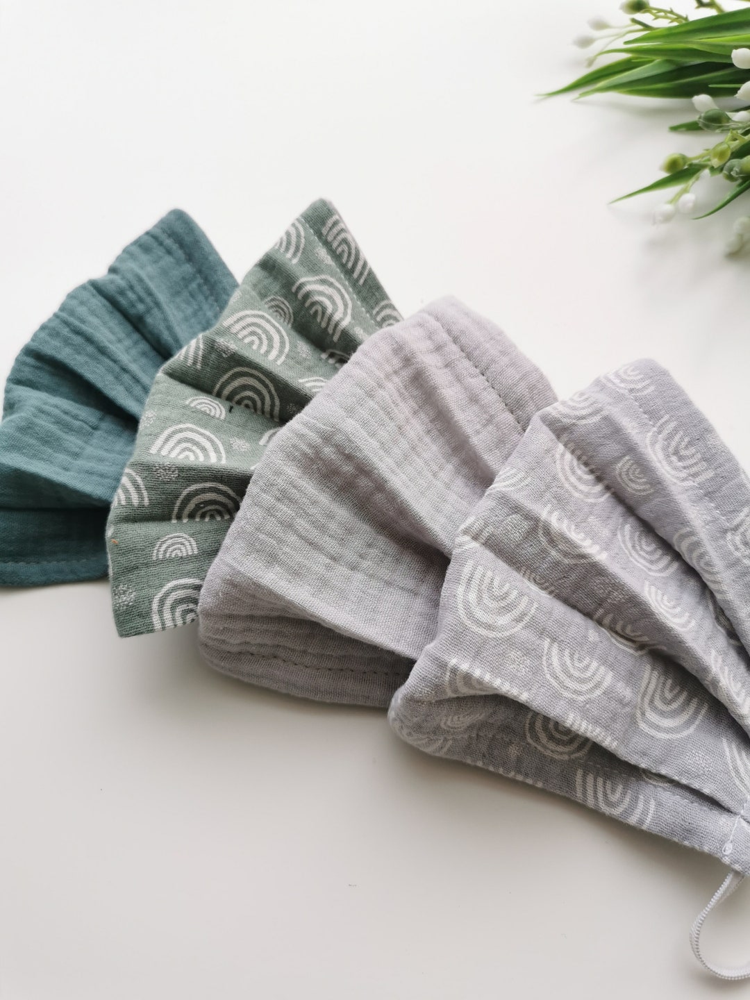 Organic Face Mask, Single Layer Mask, Filter Pocket Mask With Nose Wire ...