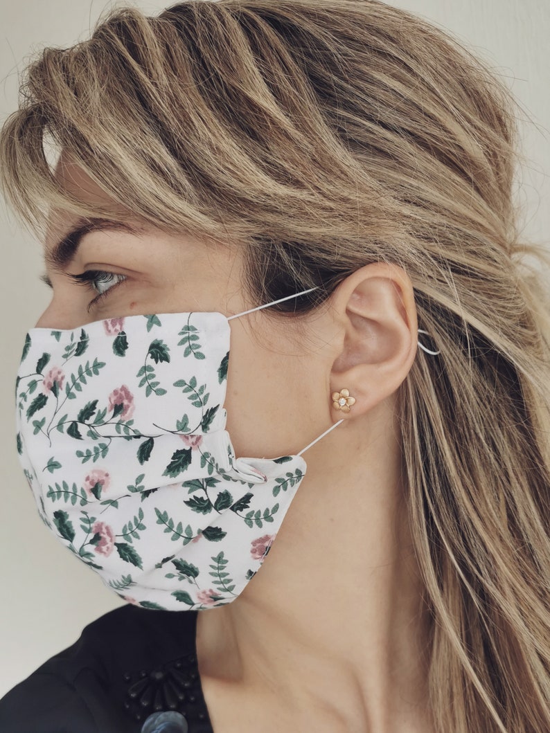 Vintage Roses Floral Face Mask Washable Face Mask Reusable - Etsy