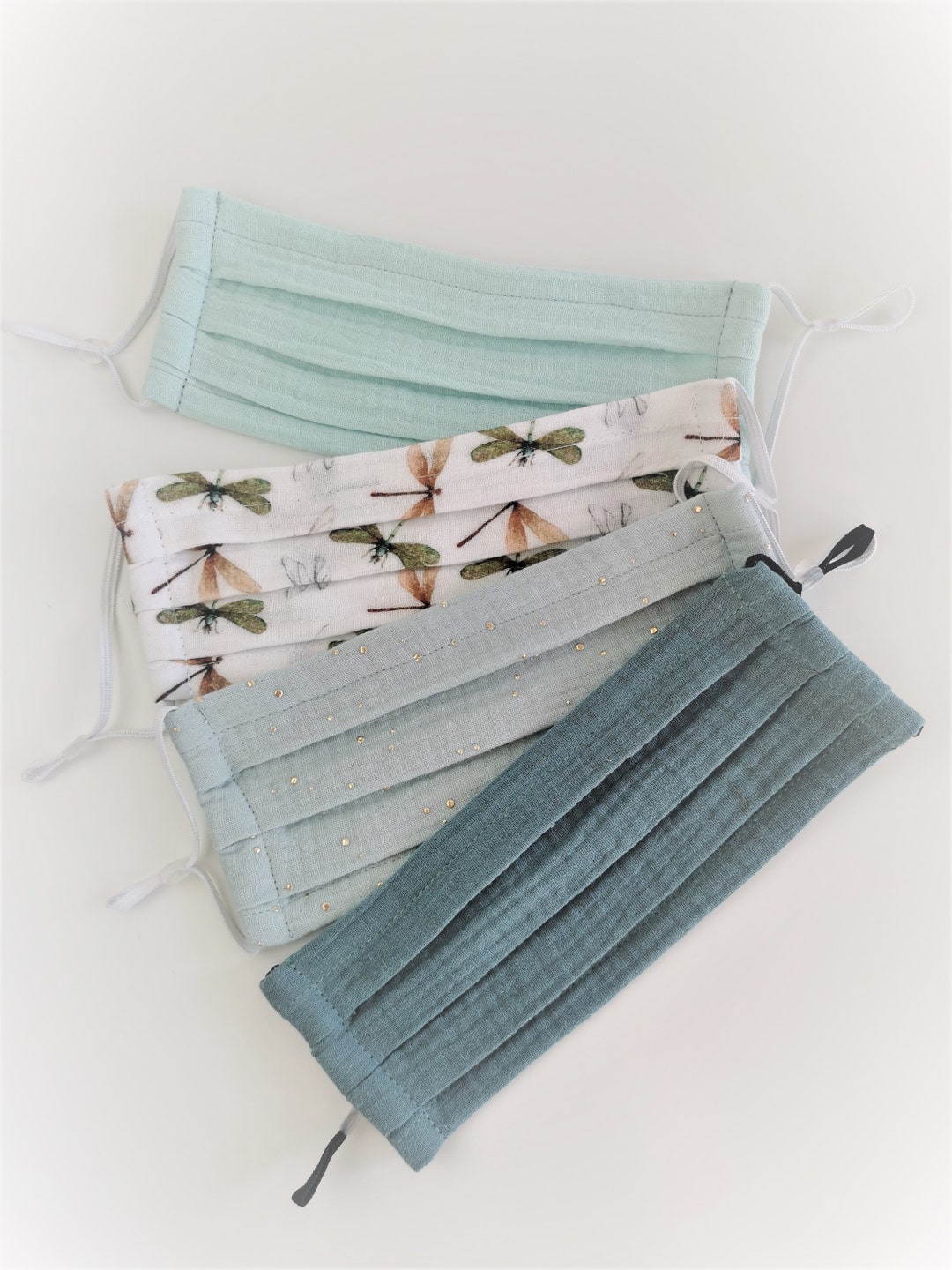 Single Layer Mask, Muslin One Layer Face Mask Breathable Summer Mask ...