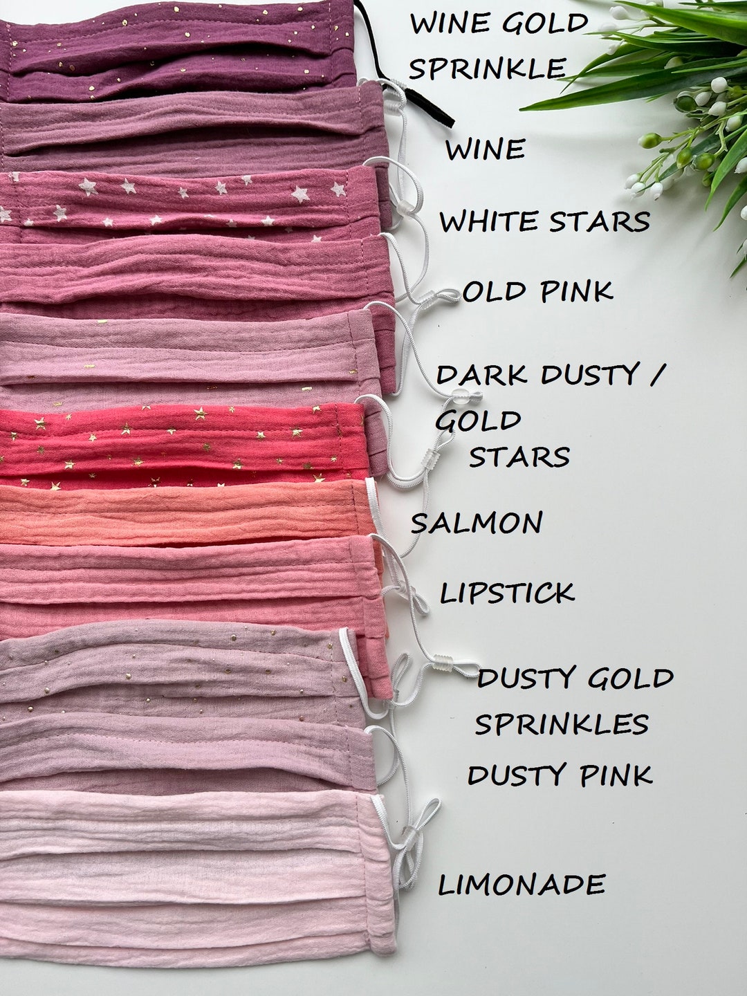 Muslin One Layer Breathable Face Mask Adult, Single Layer Face Mask ...