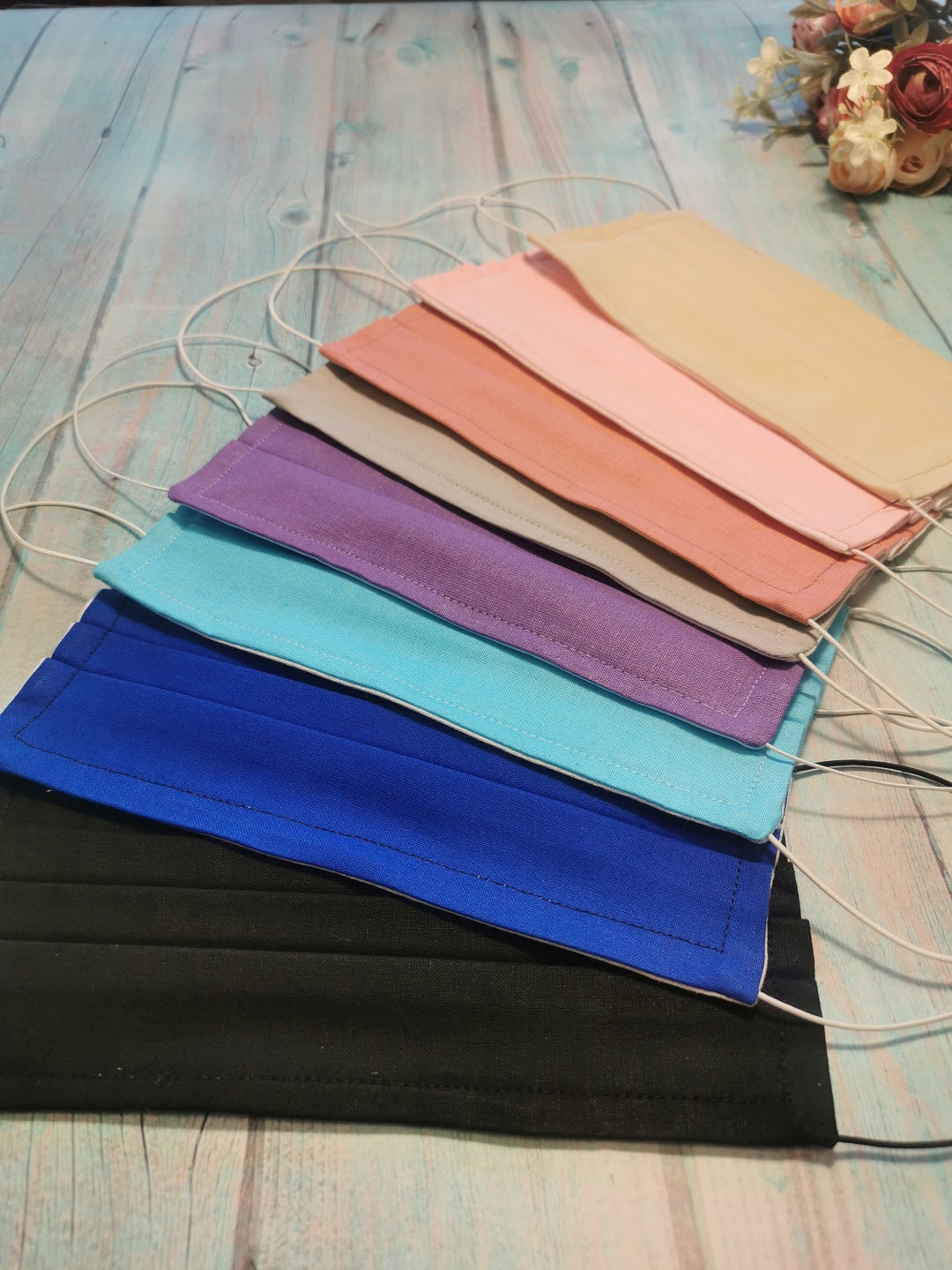 Solid Color Face Mask Washable Face Mask Reusable Face Mask - Etsy