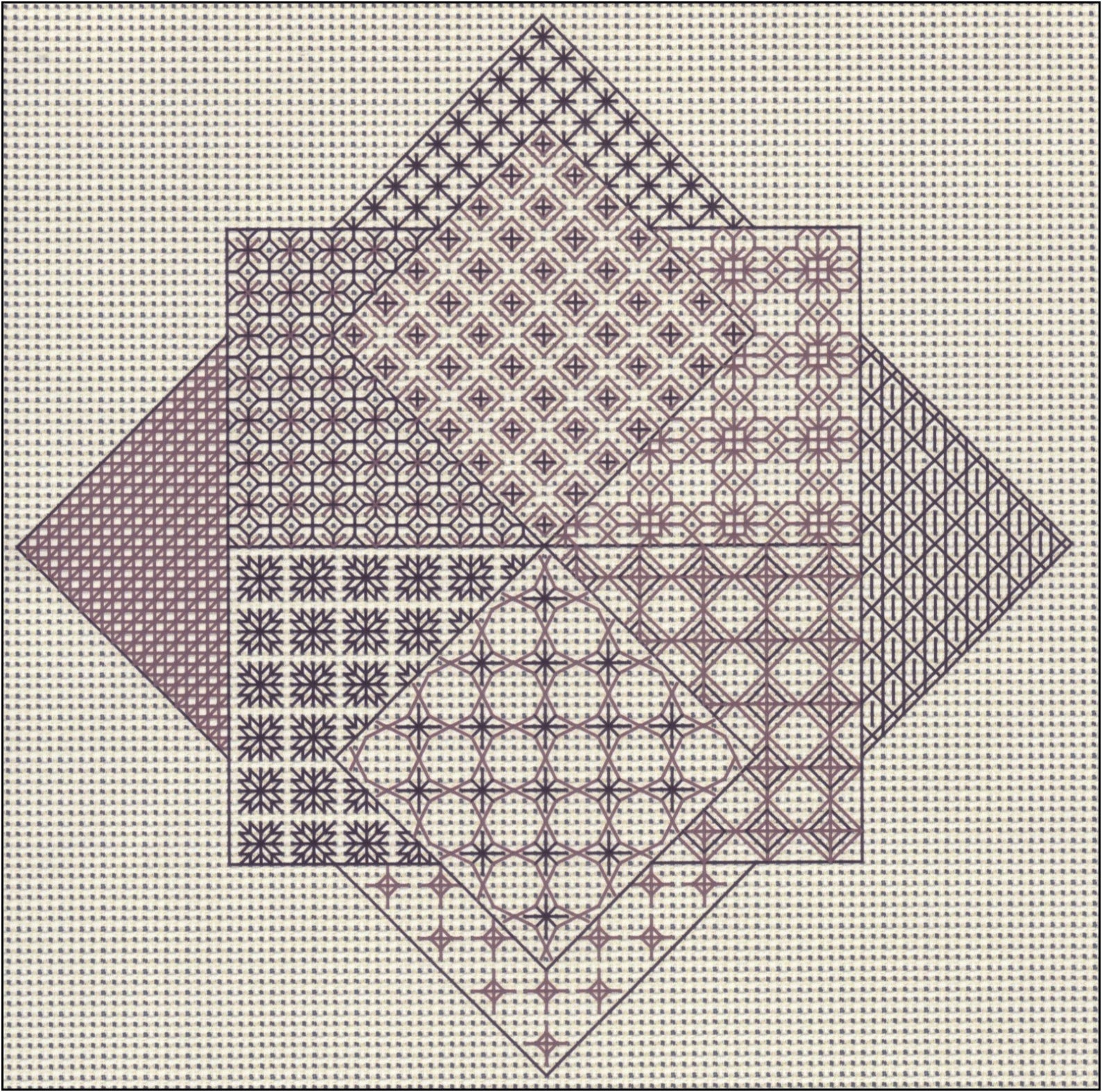 Blackwork Sampler Chart/pattern in a Variety of Filling Patterns - Etsy