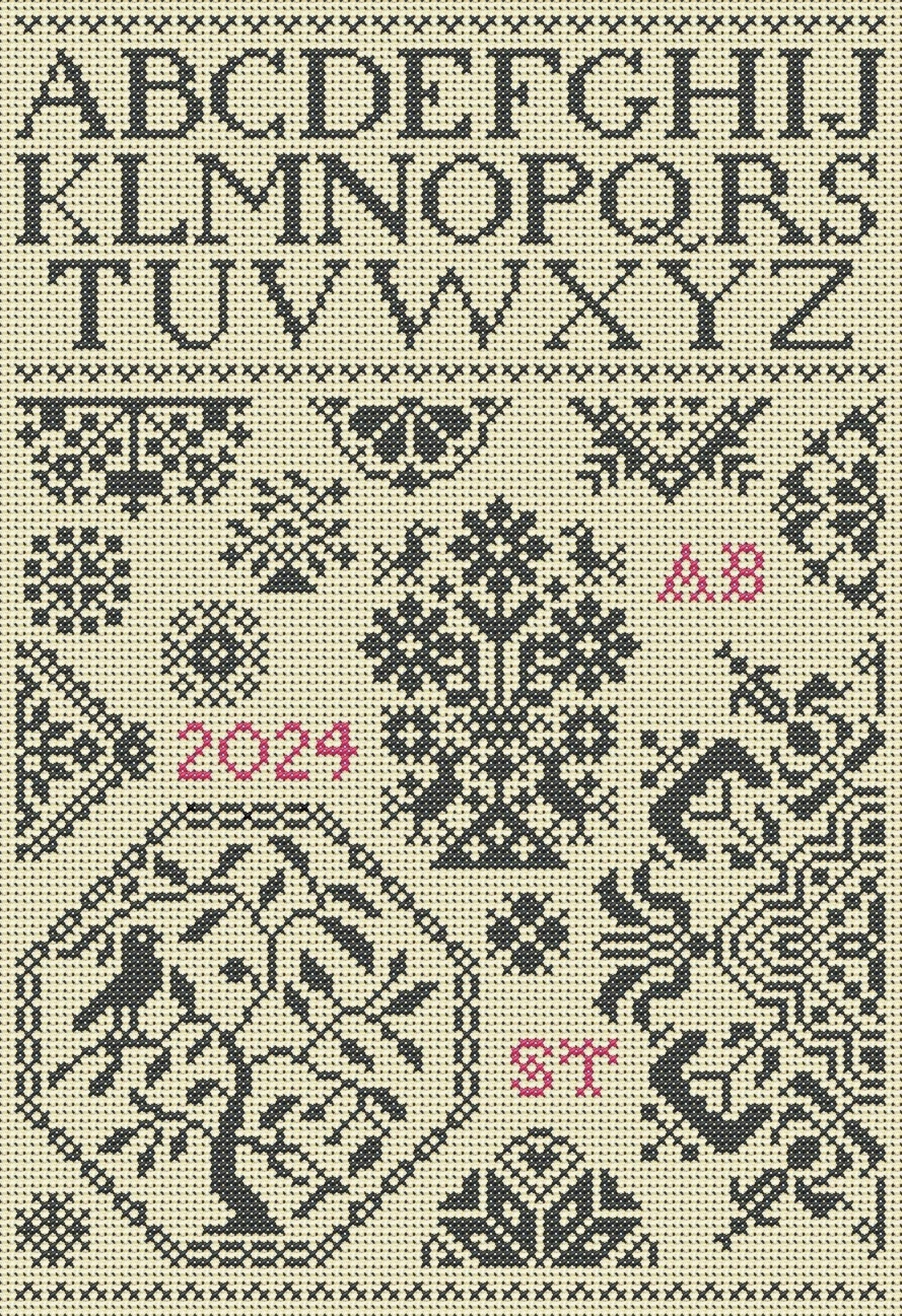 Quaker Cross Stitch Sampler PDF Chart/pattern Using Original Quaker ...