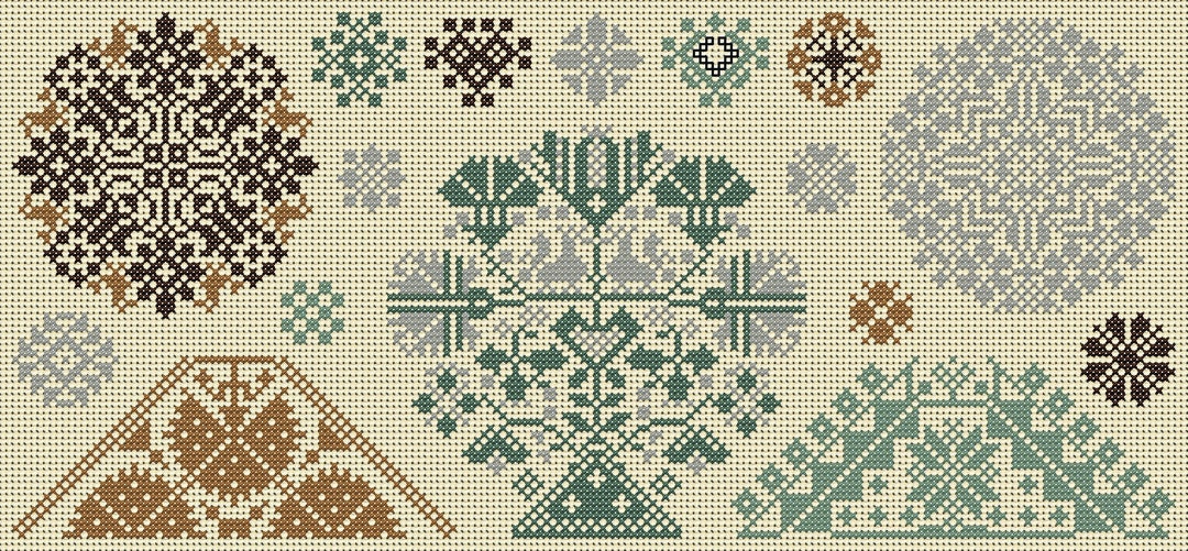 Quaker Cross Stitch Sampler PDF Chart/pattern Using Original Quaker ...