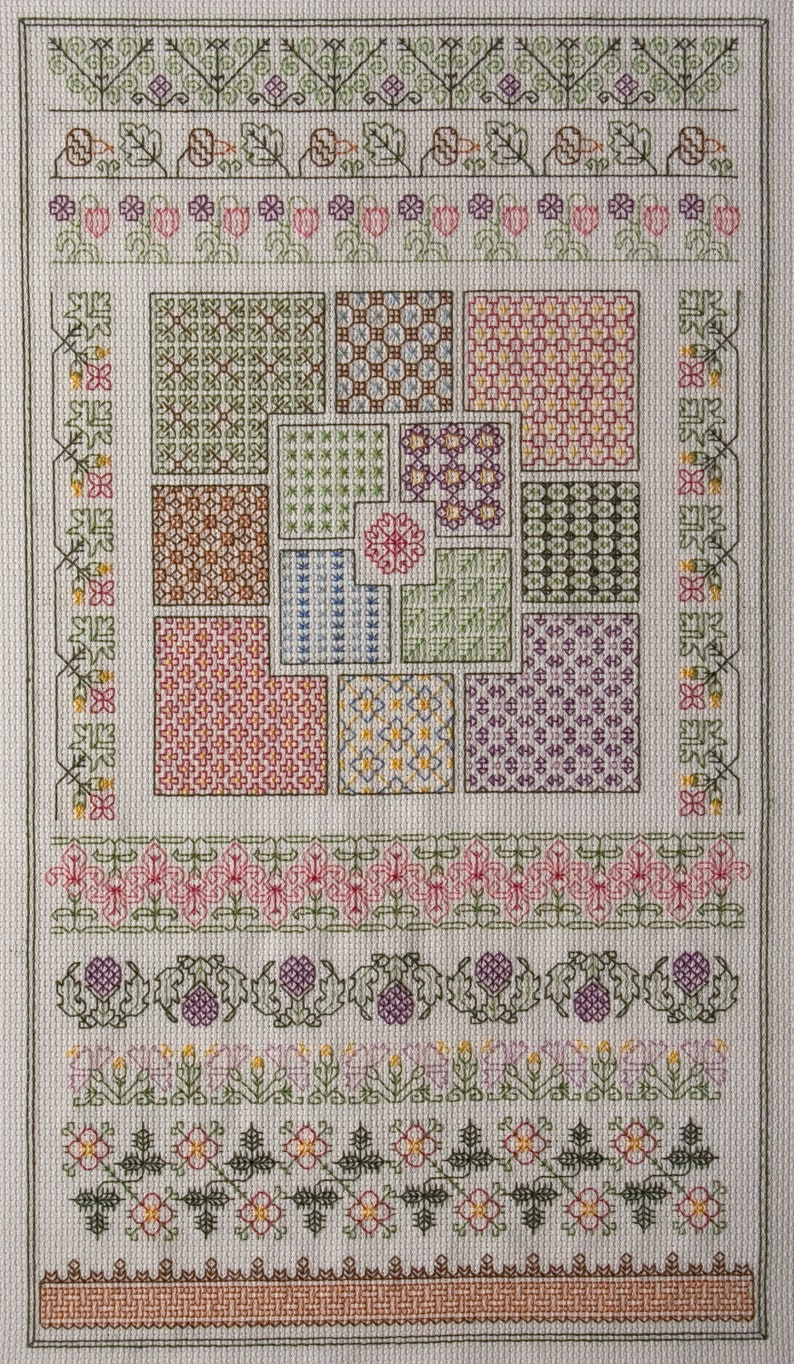 A Large Collection of Blackwork Patterns Put Together to Form Beautiful ...