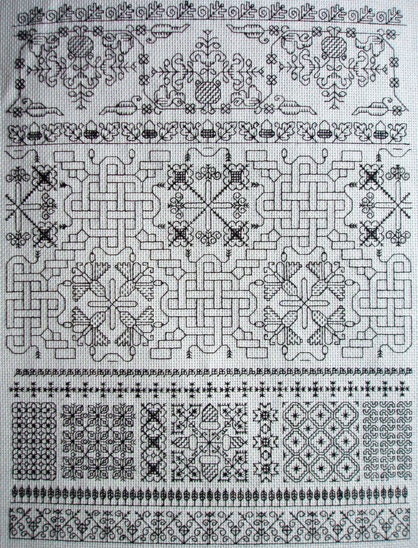 A Large Collection of Blackwork Patterns Put Together to Form Beautiful ...